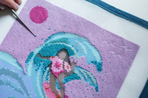 A Step-by-Step Guide on How to Use a Laying Tool - Island House Needlepoint