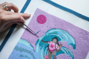 A Step-by-Step Guide on How to Use a Laying Tool - Island House Needlepoint